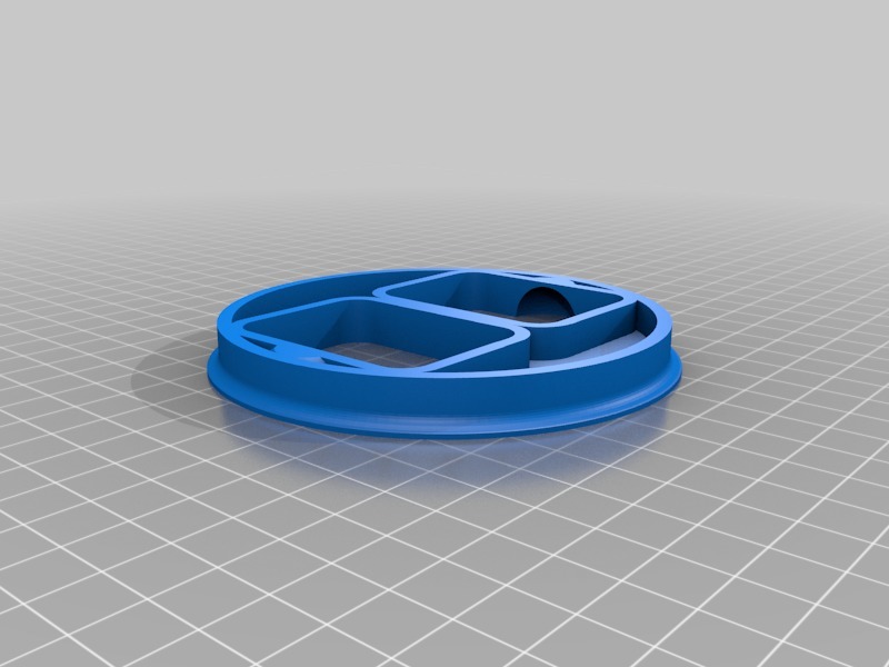 Double sauce holder with finger cut out by KXNT | Download free STL ...