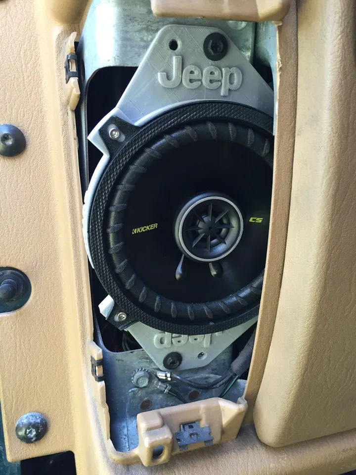 Jeep Yj Dash Speaker Size