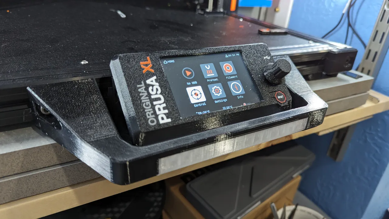 Prusa XL screen guard LCD bumper status bar dual color without extra ...