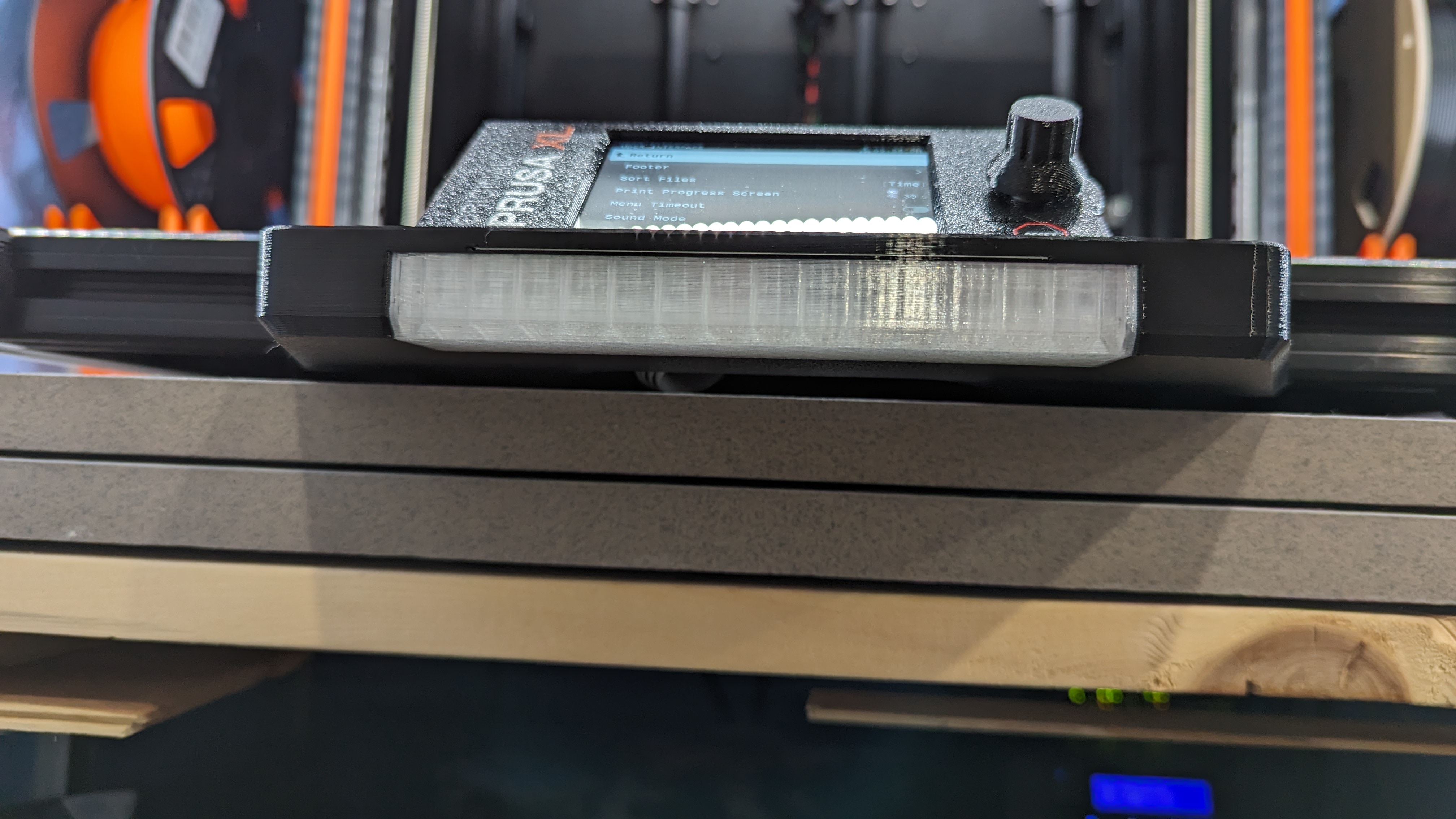 Prusa XL screen guard LCD bumper status bar dual color without extra ...