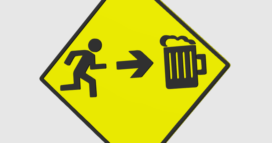 Beer goto - road sign by dubmehard | Download free STL model ...