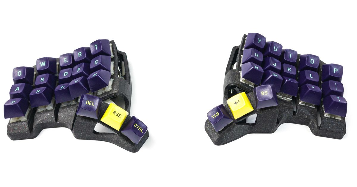 Skeletyl - Ergonomic keyboard by Bastard Keyboards | Download free STL ...