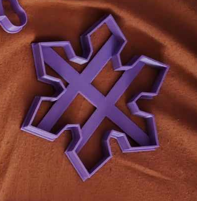 Cookie cutter SNOWFLAKE v1 (vykrajovátko na cukroví sněhová vločka v1 ...