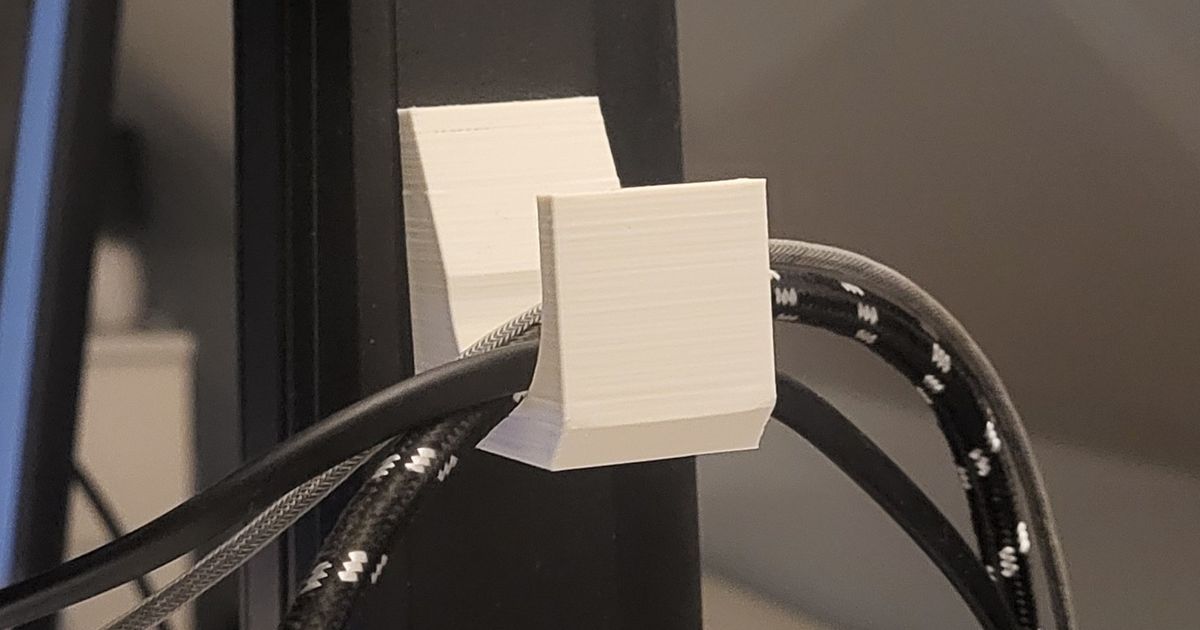 Big cable hook by Chinchilla | Download free STL model | Printables.com