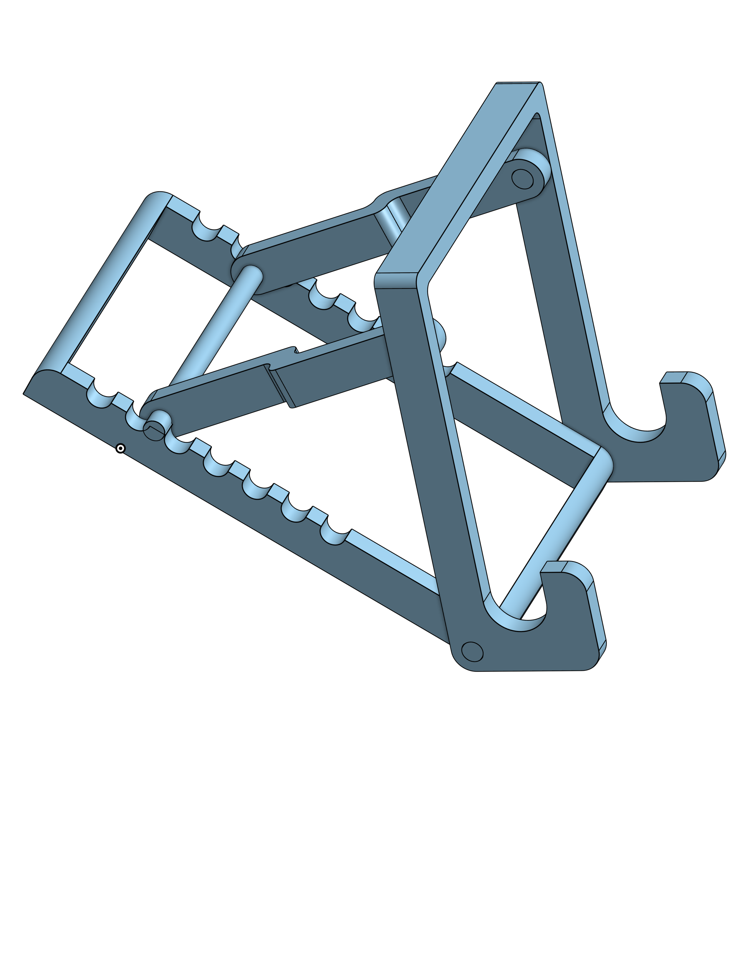 Adjustable tablet stand (~10") by Michaël Morgan | Download free STL ...