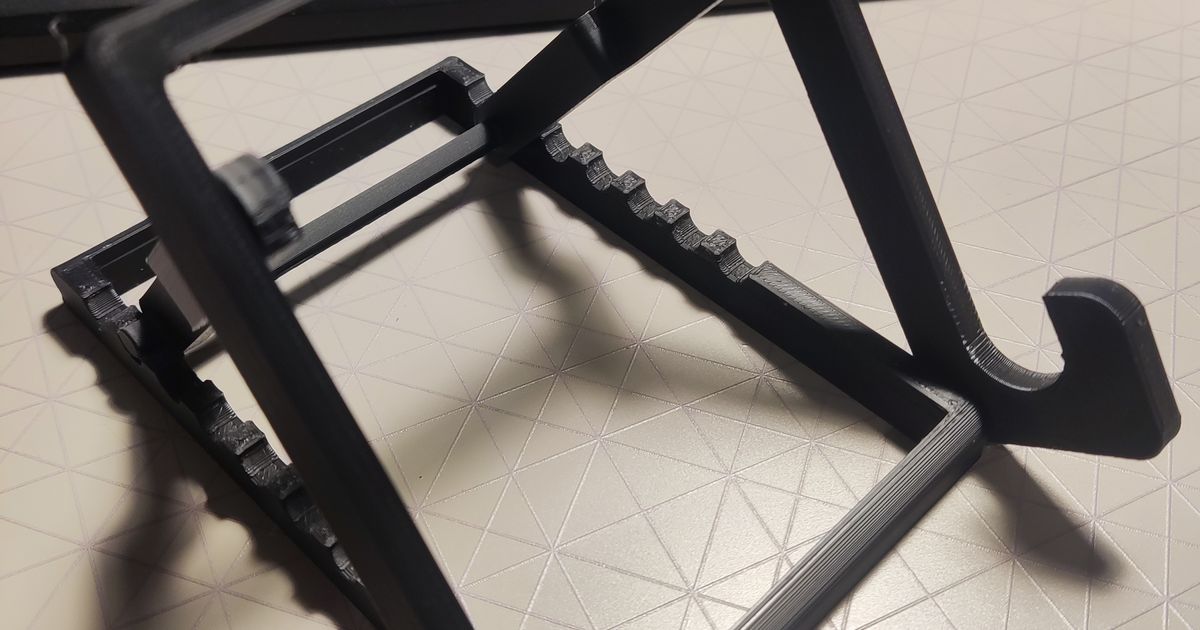 Adjustable tablet stand (~10") by Michaël Morgan | Download free STL ...