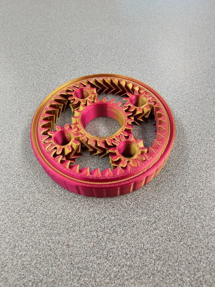 Planetary Gear Fidget Toy (100% Print-In-Place) by GrazWorks | Download ...