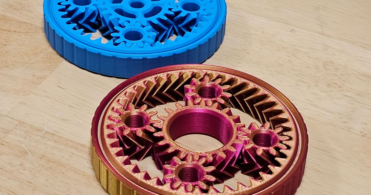 Planetary Gear Fidget Toy (100% Print-In-Place) by GrazWorks | Download ...