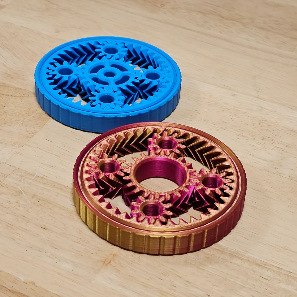 Planetary Gear Fidget Toy (100% Print-In-Place) by GrazWorks | Download ...