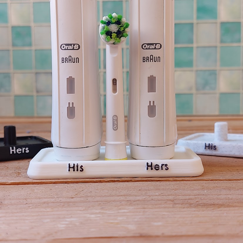 His and Hers Oral B 3757 Toothbrush Stand by DylanRyanDesign | Download ...