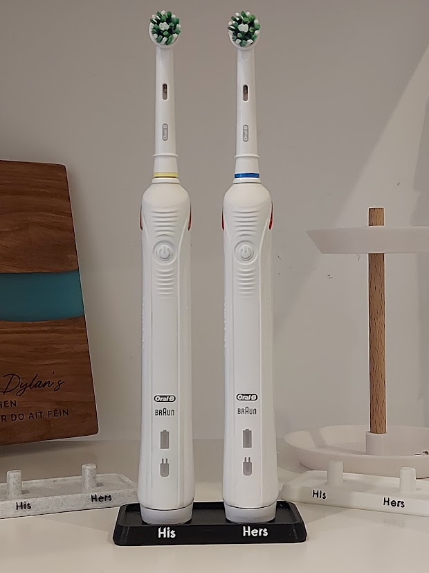 His and Hers Oral B 3757 Toothbrush Stand by DylanRyanDesign | Download ...