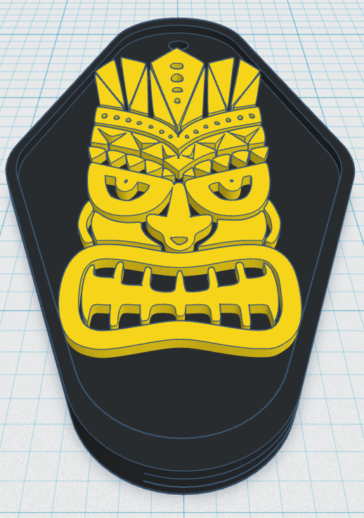 Tiki Keytag 96 by Peter Ennist | Download free STL model | Printables.com