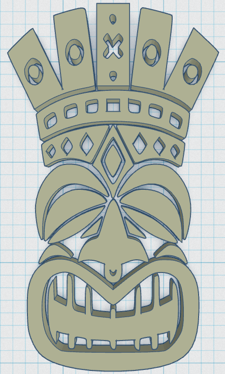 Tiki Keytag 100 by Peter Ennist | Download free STL model | Printables.com