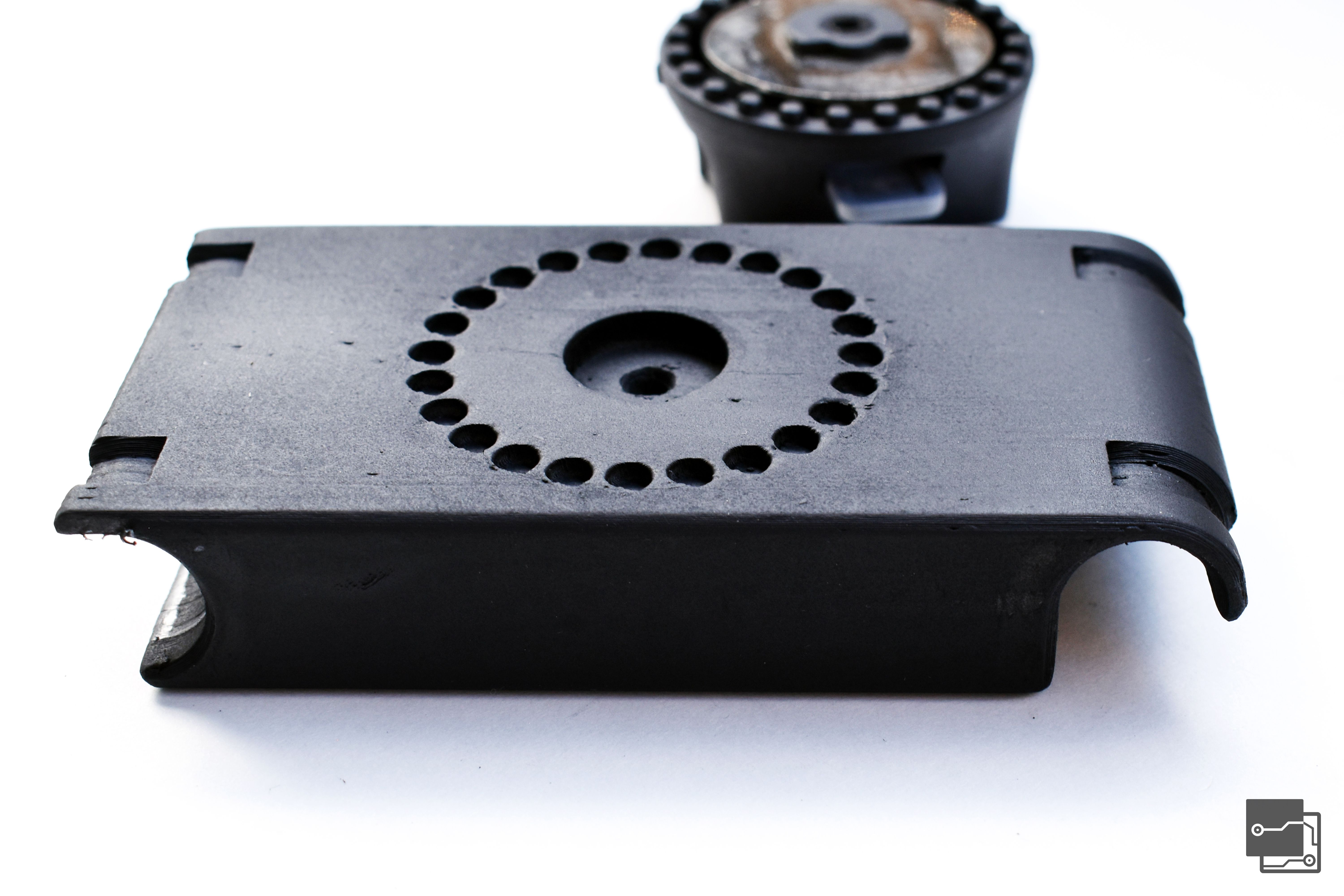 Kryptonite lock adapter for bicycle rack by Open Hardware Designs ...