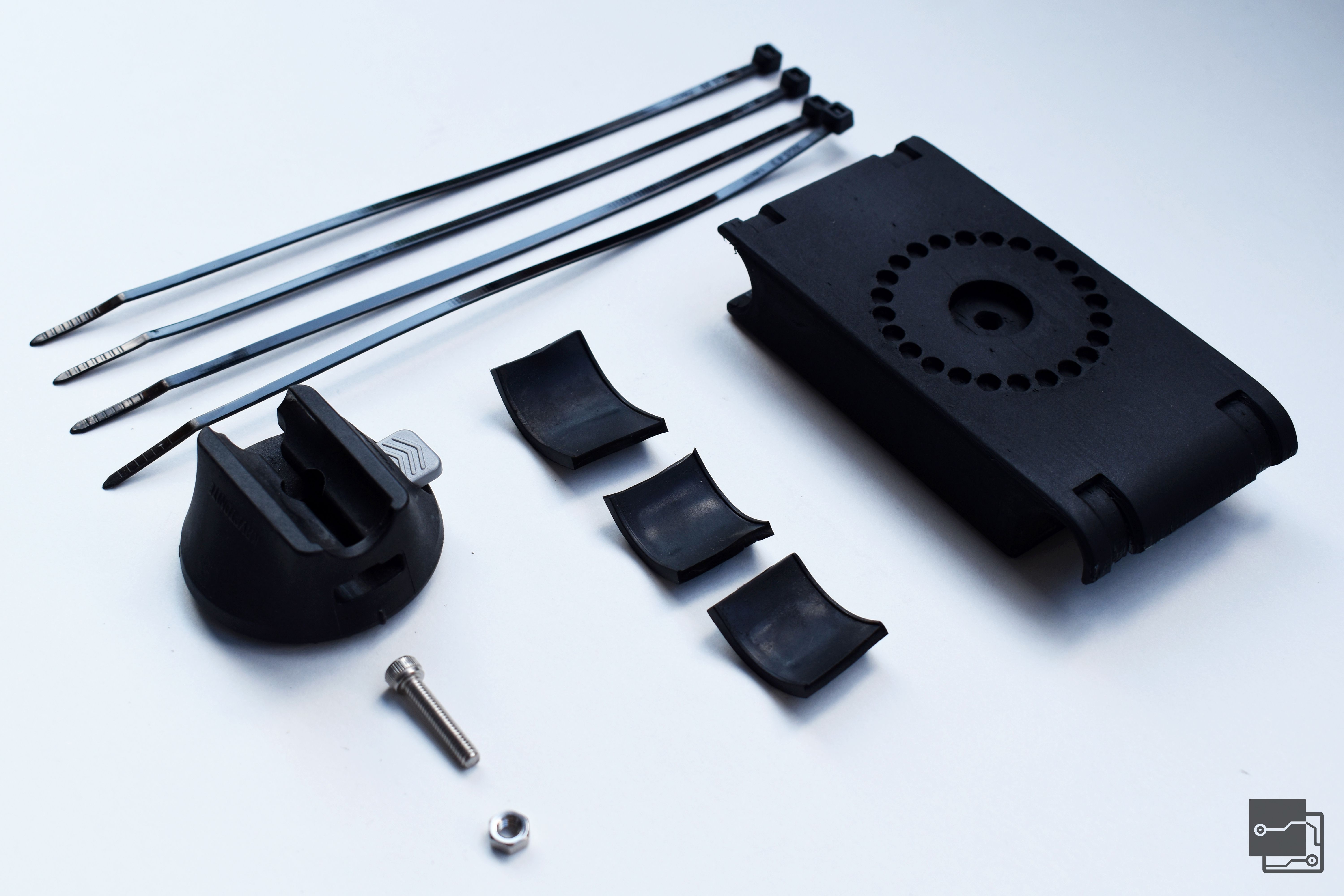 Kryptonite lock adapter for bicycle rack by Open Hardware Designs ...