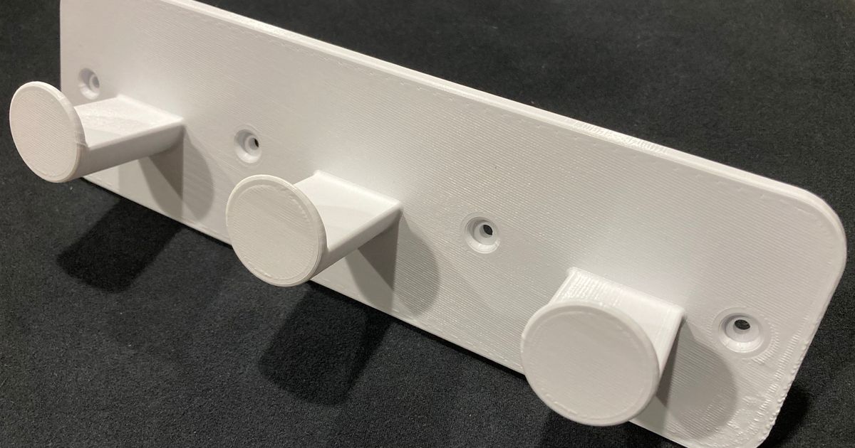 Wall Mount Clothing Rack by sleepyhead | Download free STL model ...