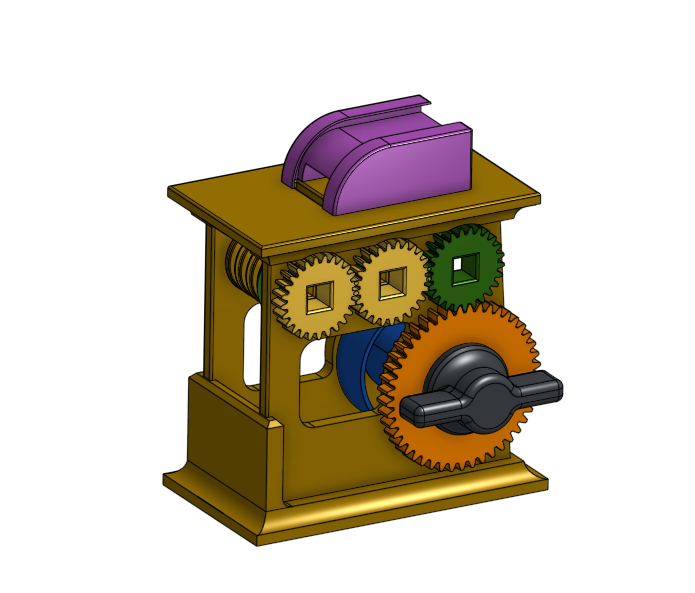 Overly Complicated Stamp Dispenser by kaje | Download free STL model ...