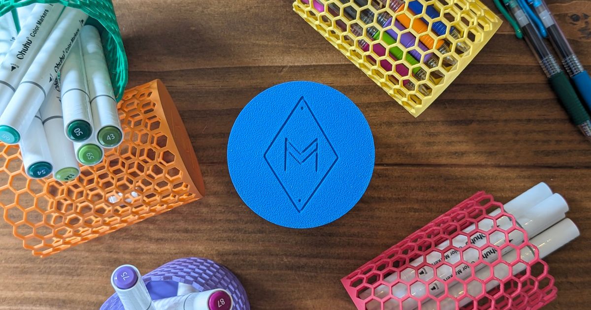 Honeycomb Pen, Pencil, Marker Holder by designs.by.Marcum | Download ...