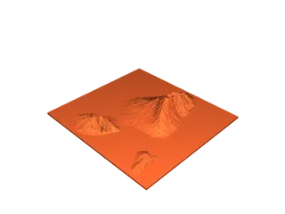 Maui Topographic 3D Map by SecretGarden | Download free STL model ...