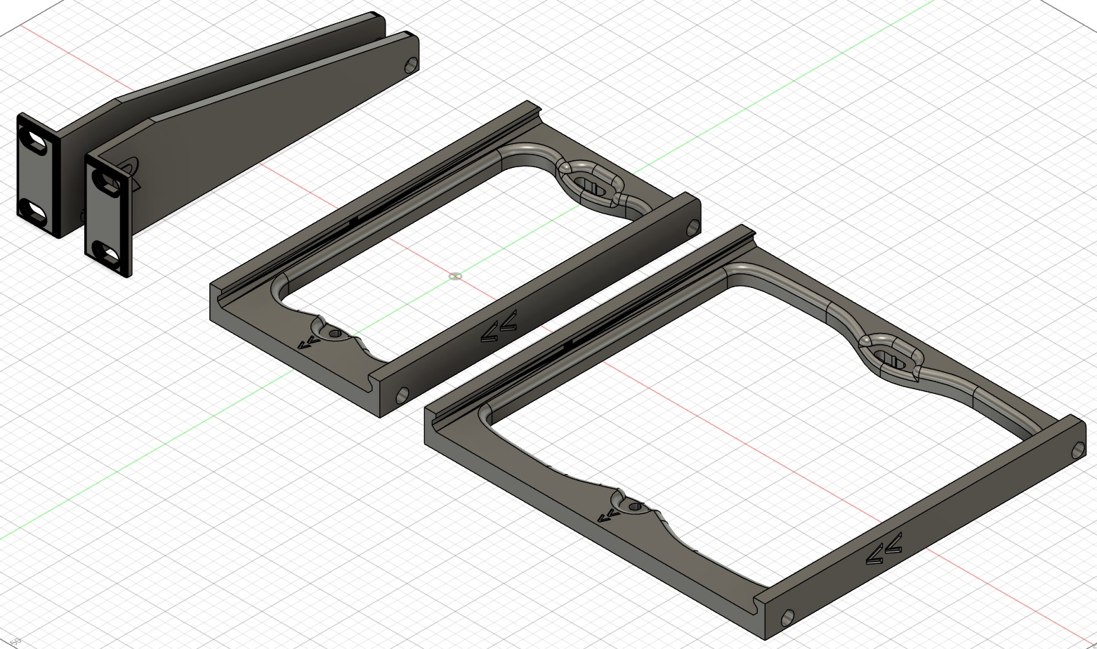 ZimaBoard Modular 1U Rack Remix - 1/4" Rod + Wall Mount Option par ...