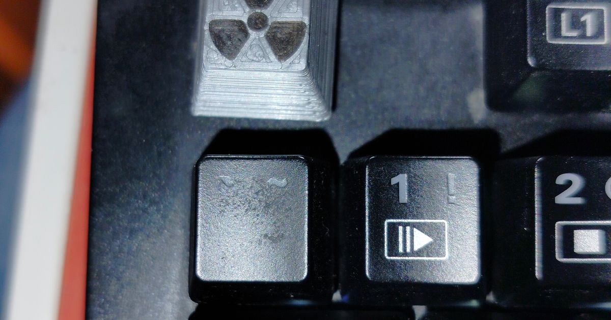Radioactive keycap (NUKE) by Blender Enjoyer | Download free STL model ...