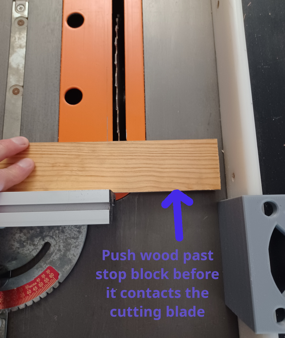 Stop Block for Table Saw by dyeater | Download free STL model ...