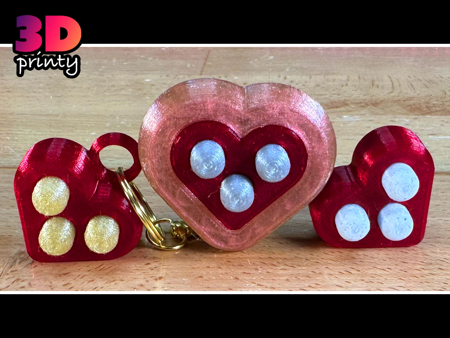 Heart Pop Fidget (Multi-material design) von 3D Printy | Kostenloses ...