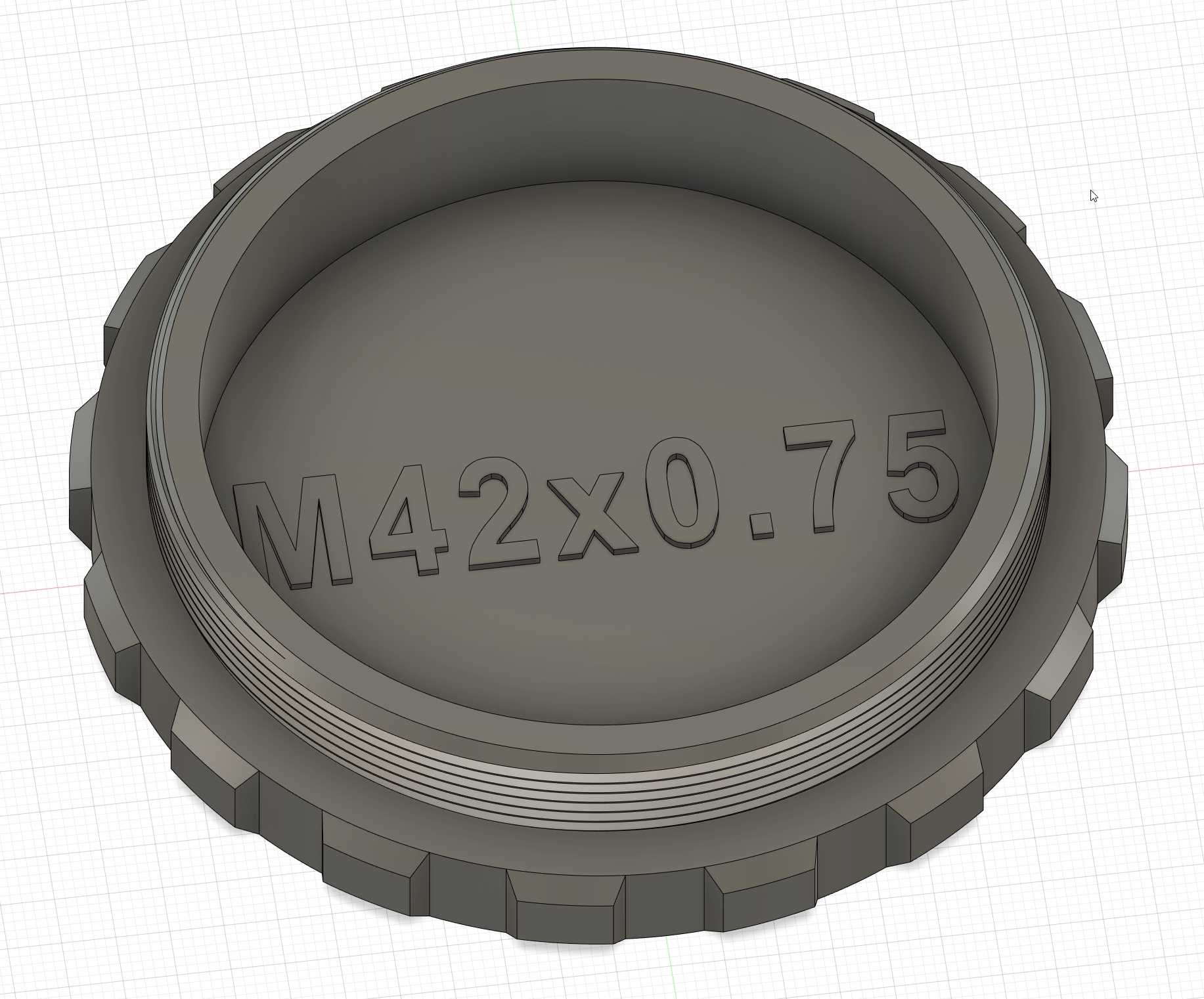 M42x0.75 threaded dust caps, male and female by drhollen | Download ...