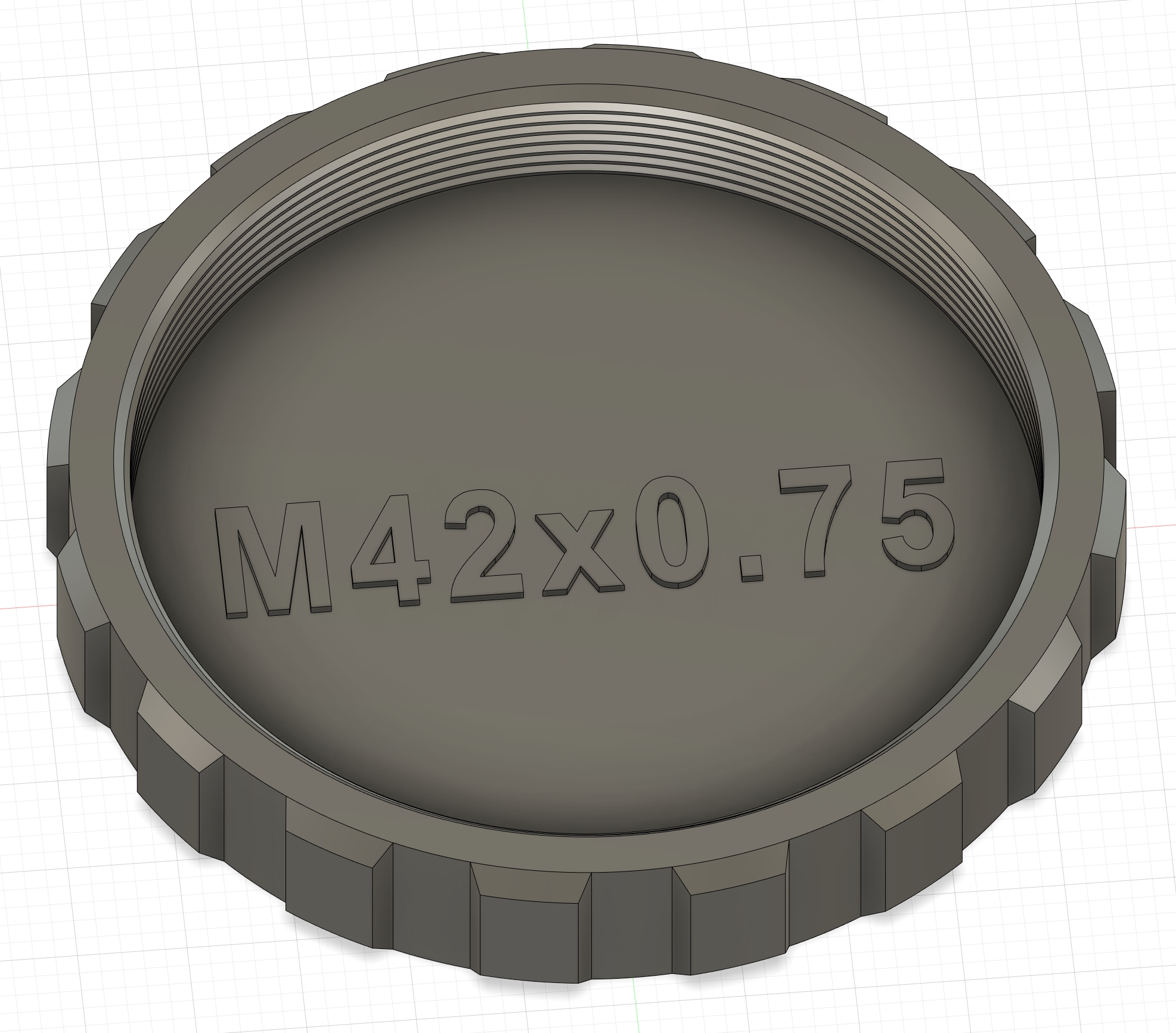 M42x0.75 threaded dust caps, male and female by drhollen | Download ...