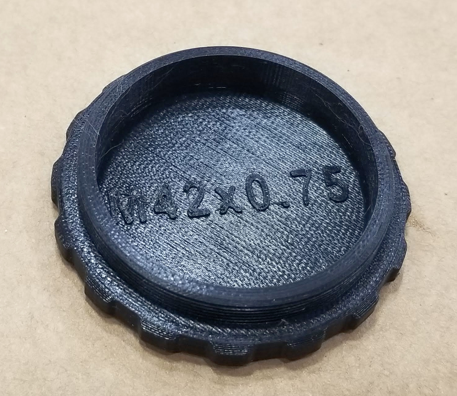 M42x0.75 threaded dust caps, male and female by drhollen | Download ...