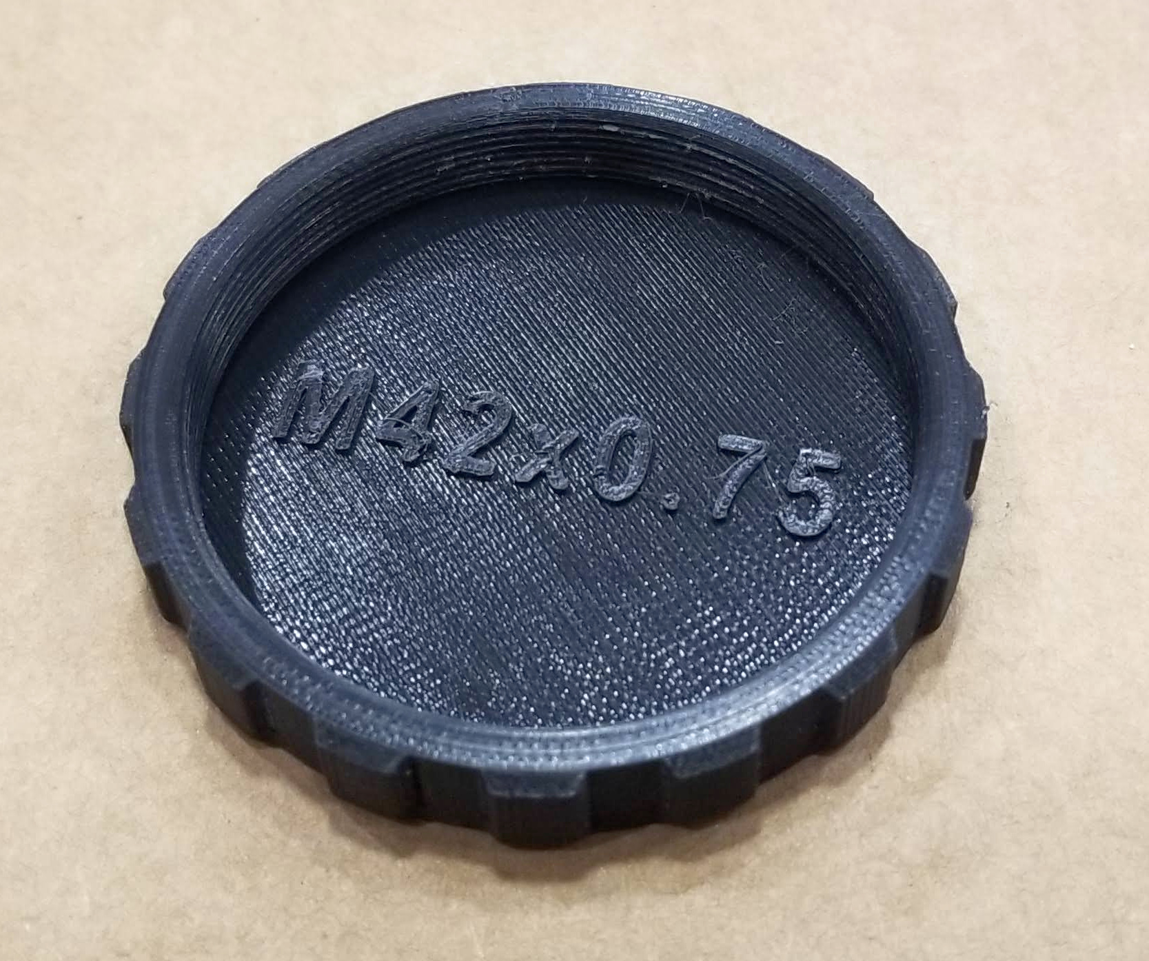 M42x0.75 threaded dust caps, male and female by drhollen | Download ...