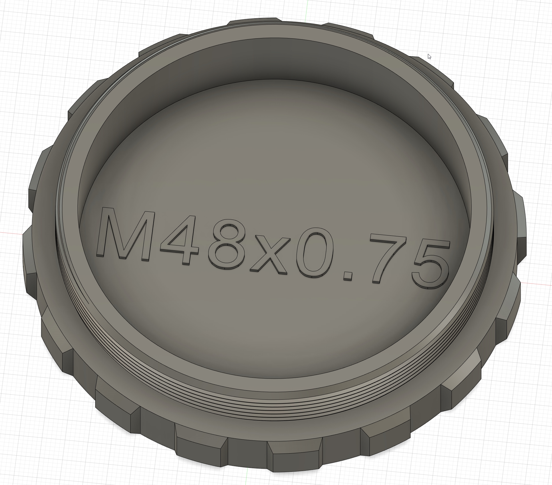 M48x0.75 threaded dust caps, male and female by drhollen | Download ...