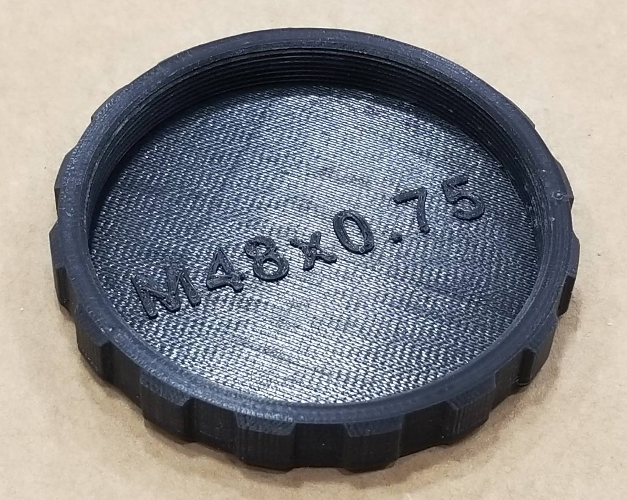 M48x0.75 threaded dust caps, male and female by drhollen | Download ...