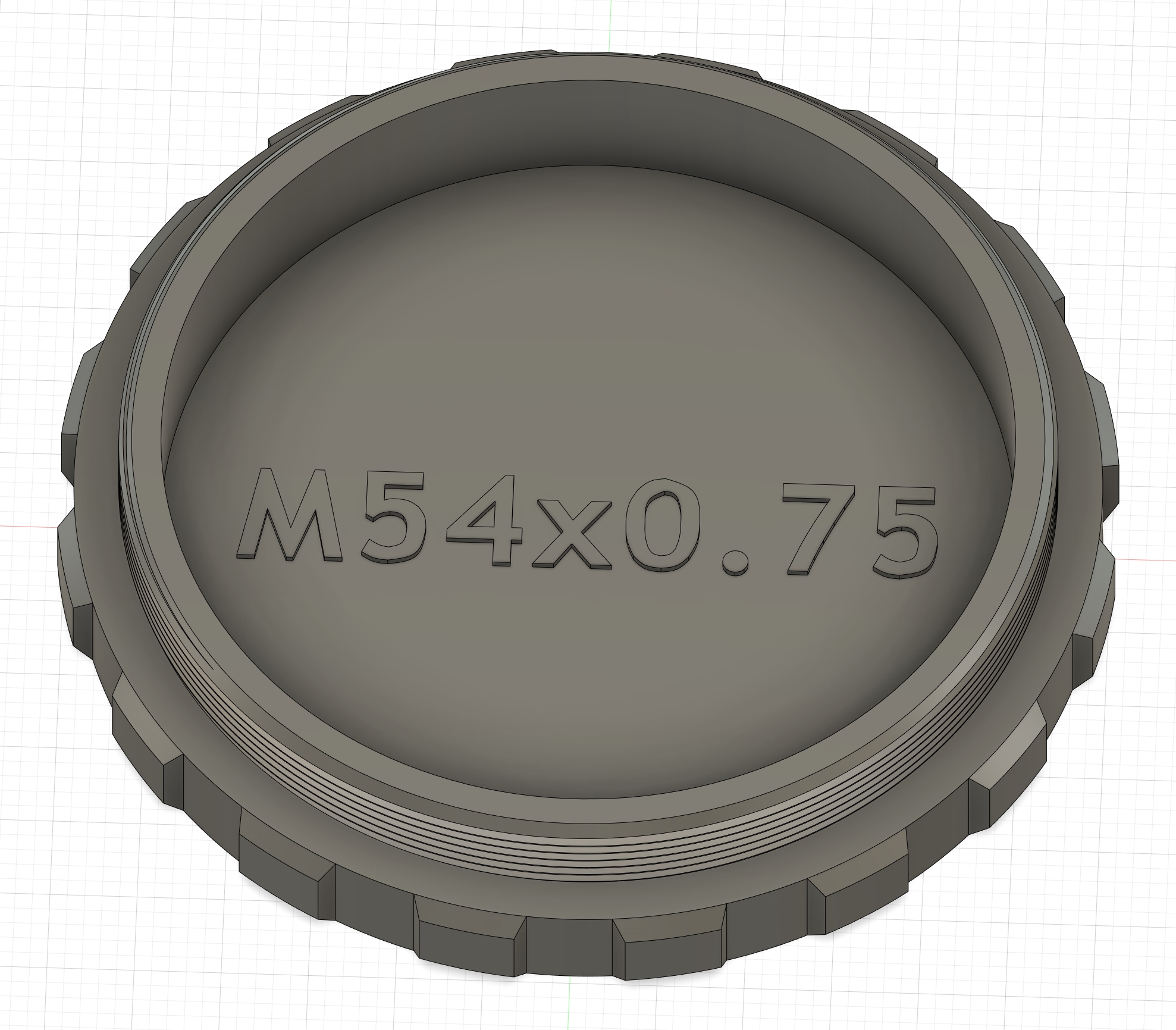 M54x0.75 threaded dust caps, male and female by drhollen | Download ...
