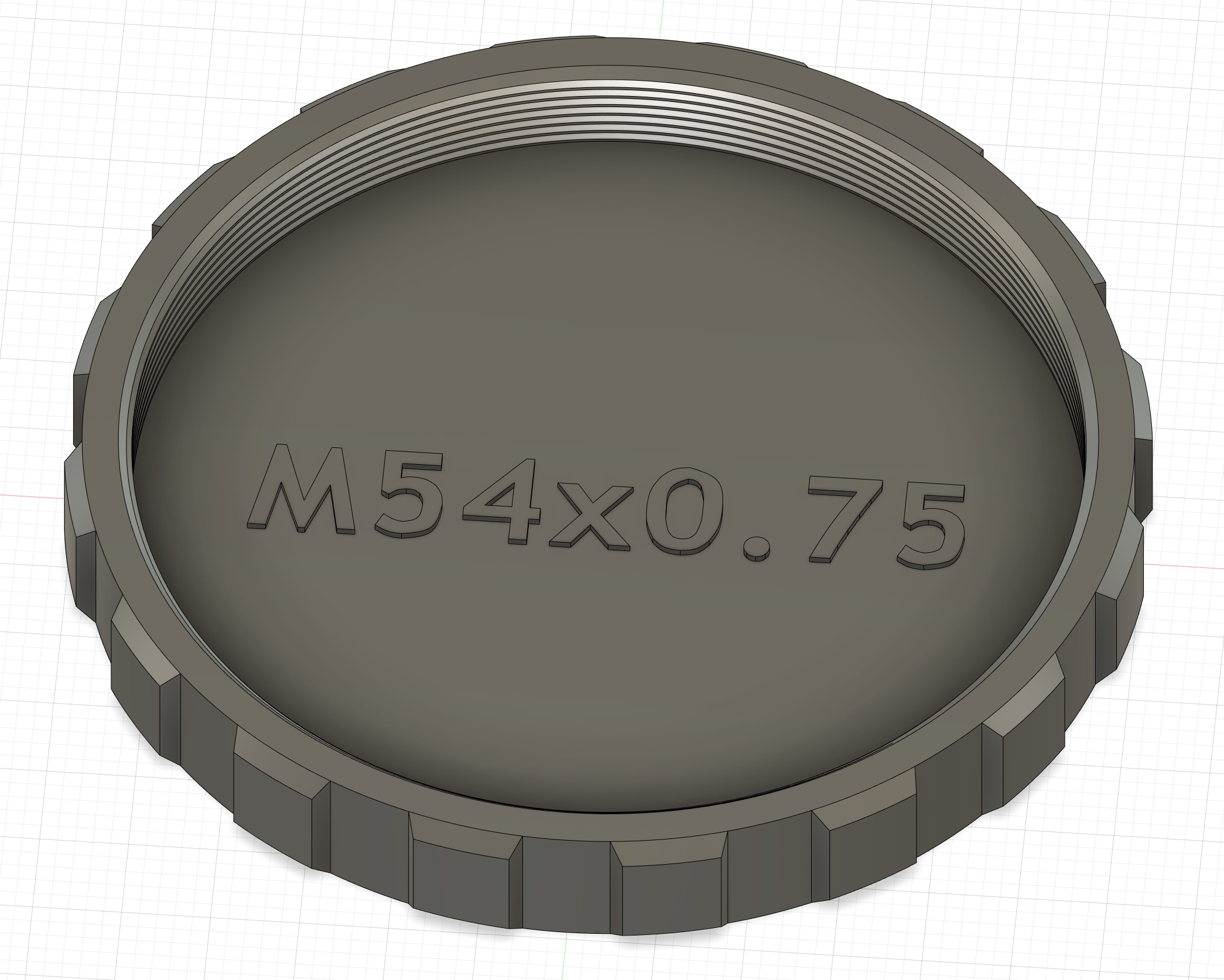 M54x0.75 threaded dust caps, male and female by drhollen | Download ...