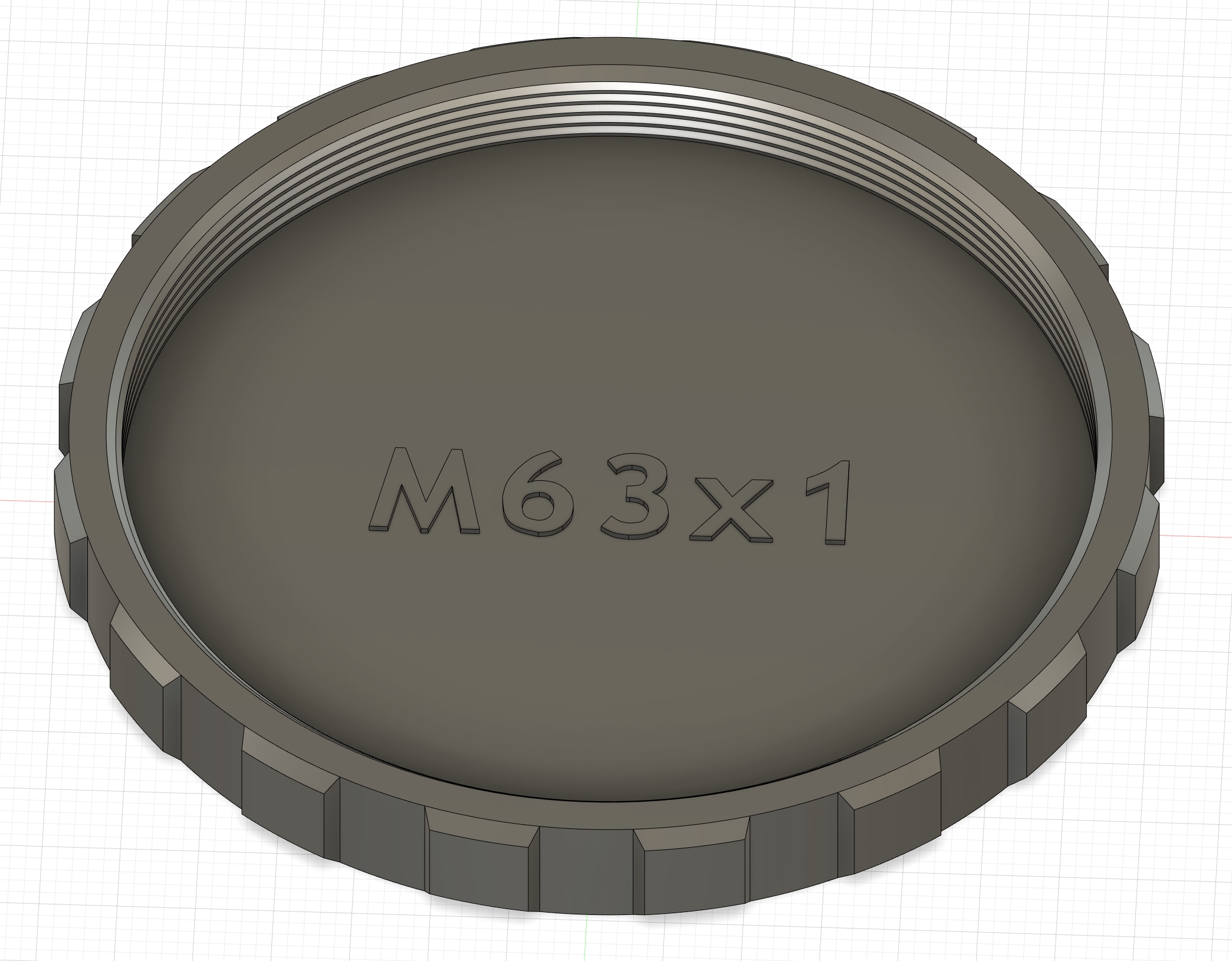 M63x1 threaded dust caps, male and female by drhollen | Download free ...