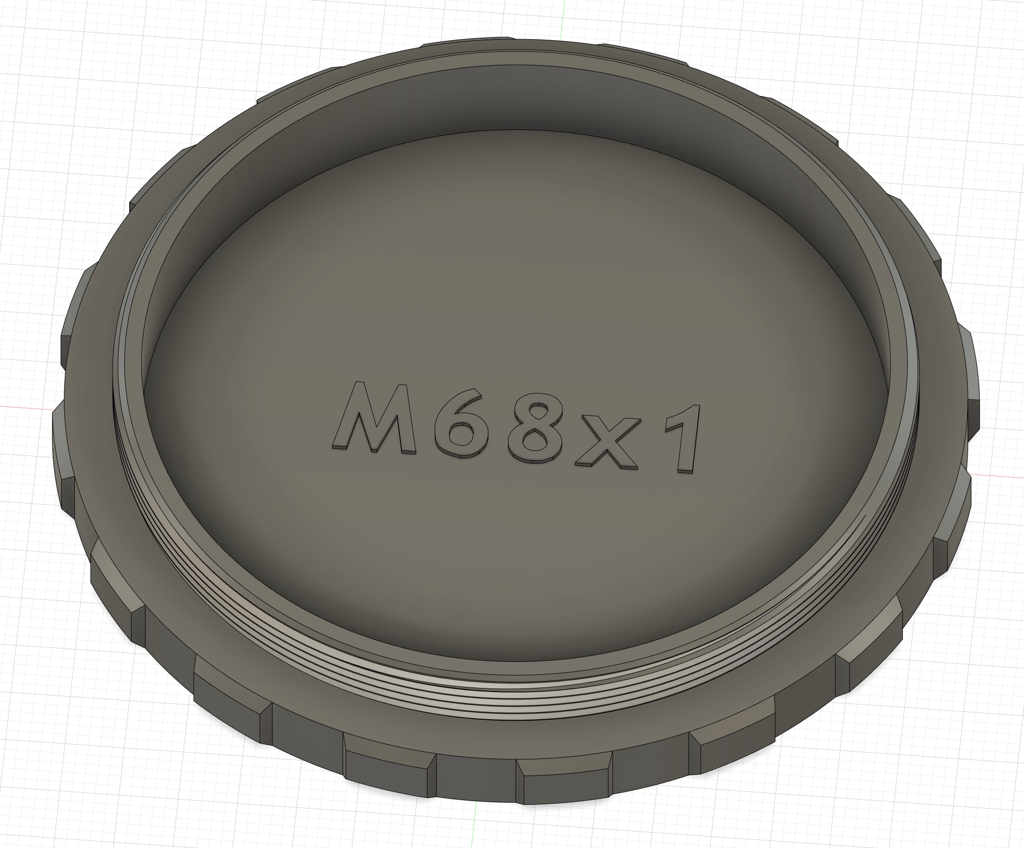 M68x1 threaded dust caps, male and female by drhollen | Download free ...