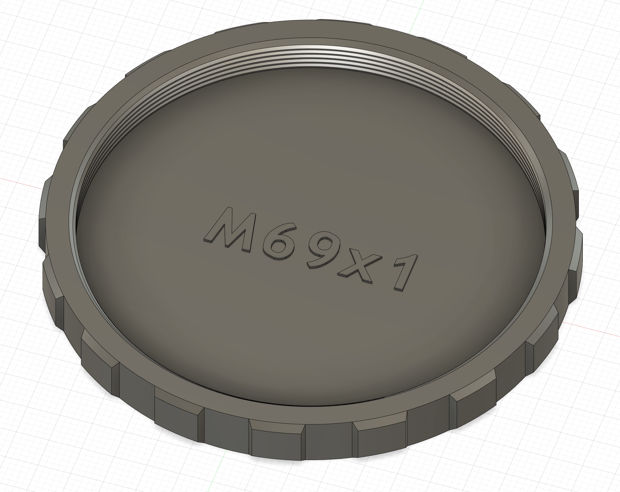 M69x1 threaded dust caps, male and female by drhollen | Download free ...