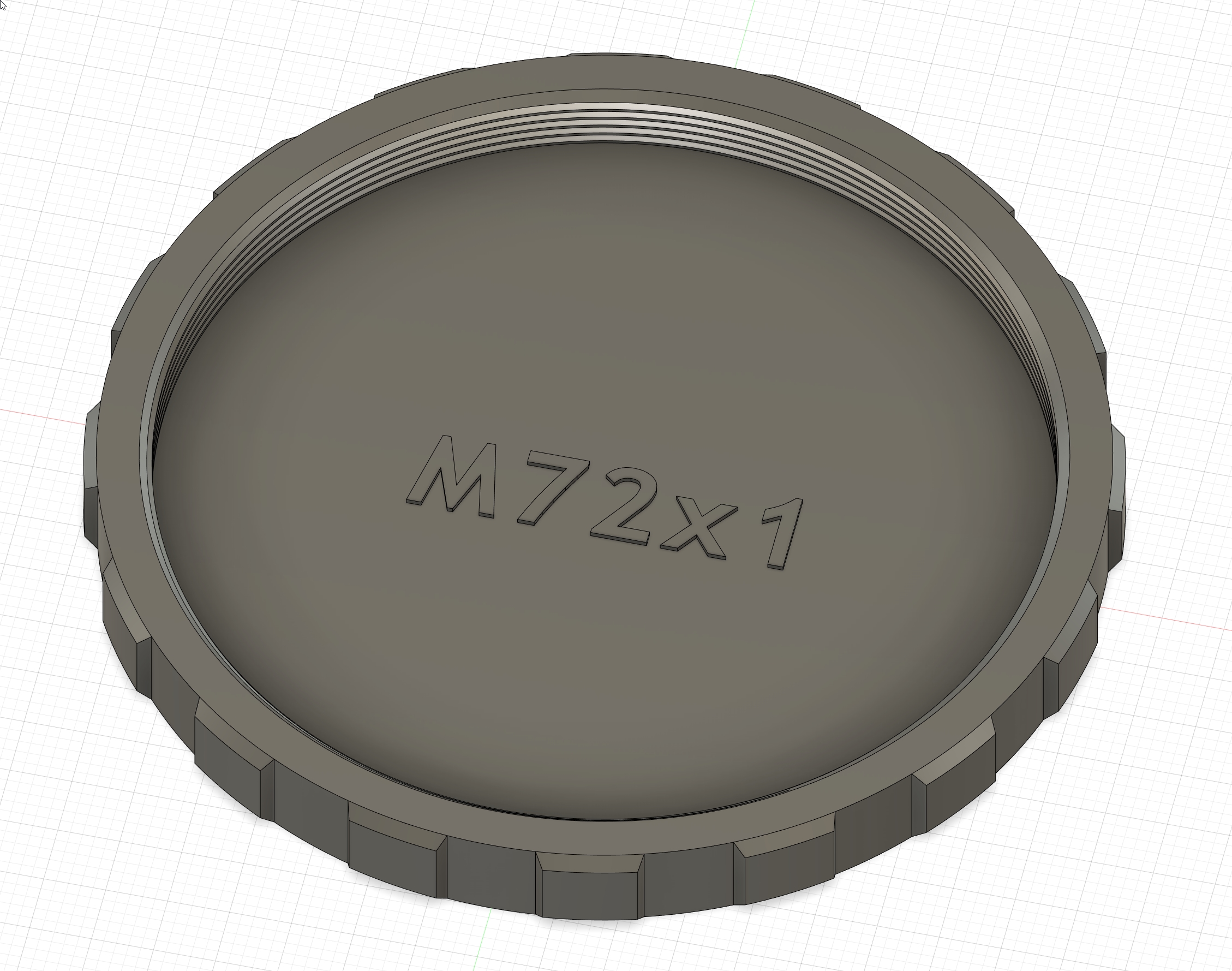 M72x1 threaded dust caps, male and female by drhollen | Download free ...