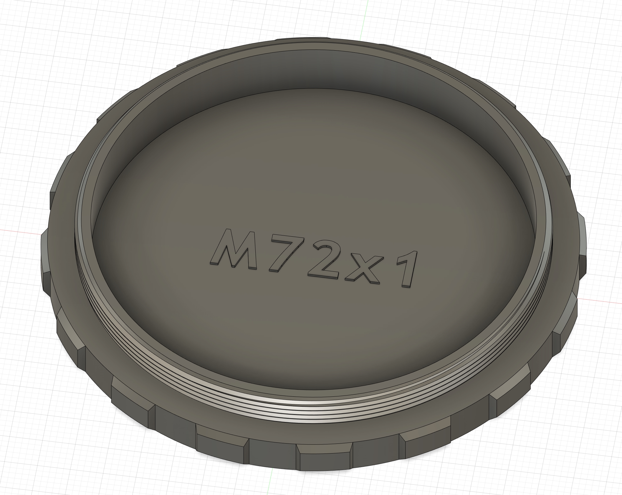 M72x1 threaded dust caps, male and female by drhollen | Download free ...