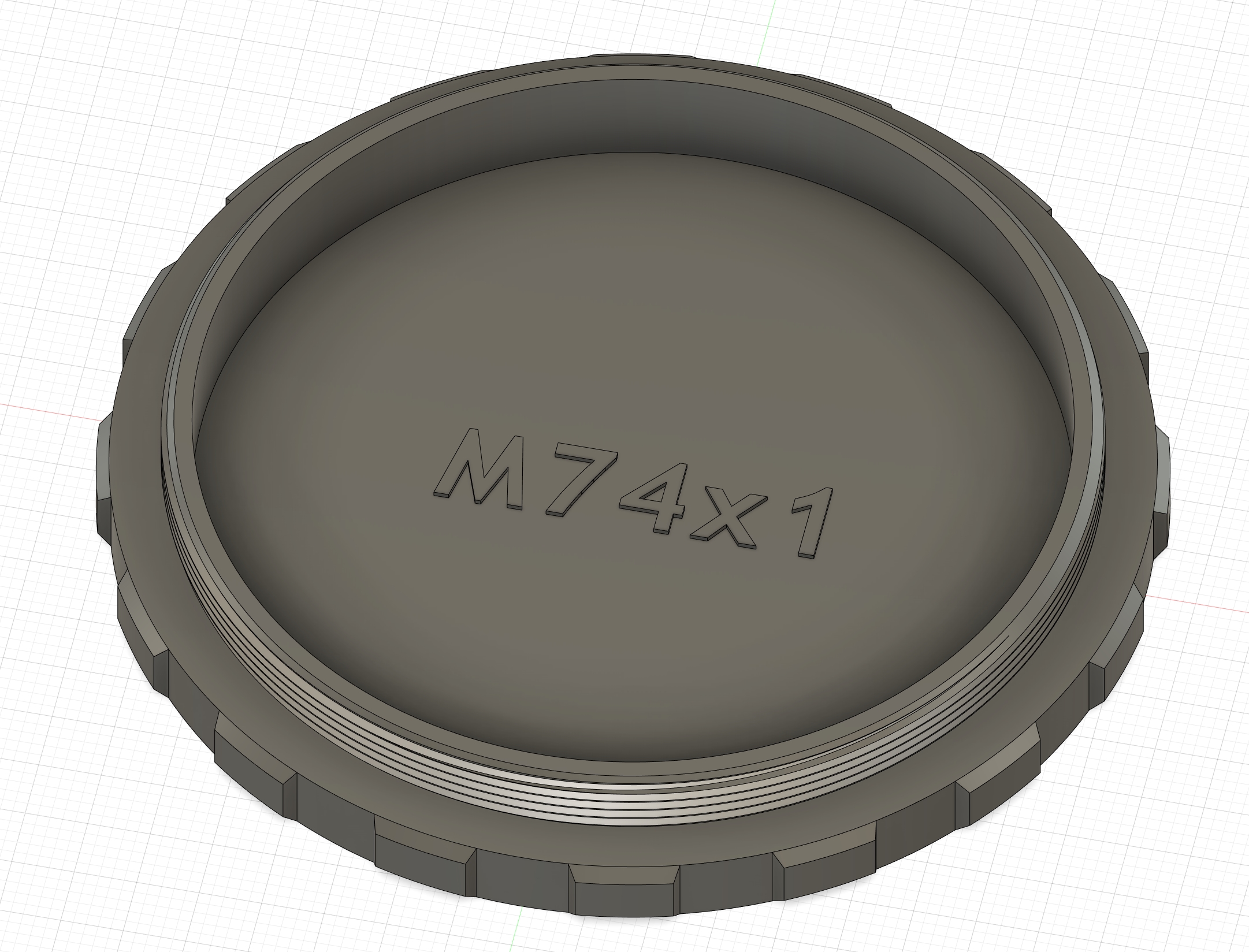 M74x1 threaded dust caps, male and female by drhollen | Download free ...