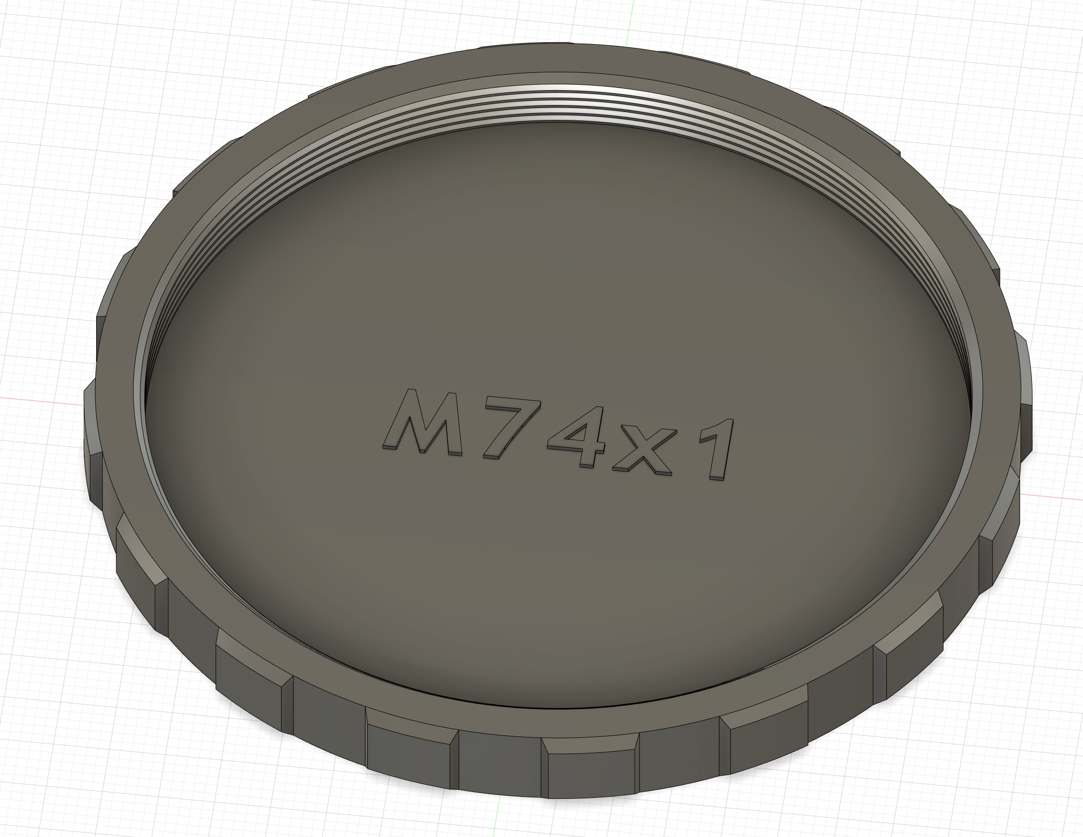 M74x1 threaded dust caps, male and female by drhollen | Download free ...