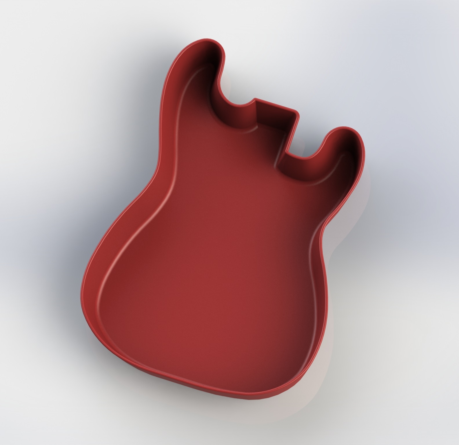 Strat Pick Tray by jpnski | Download free STL model | Printables.com