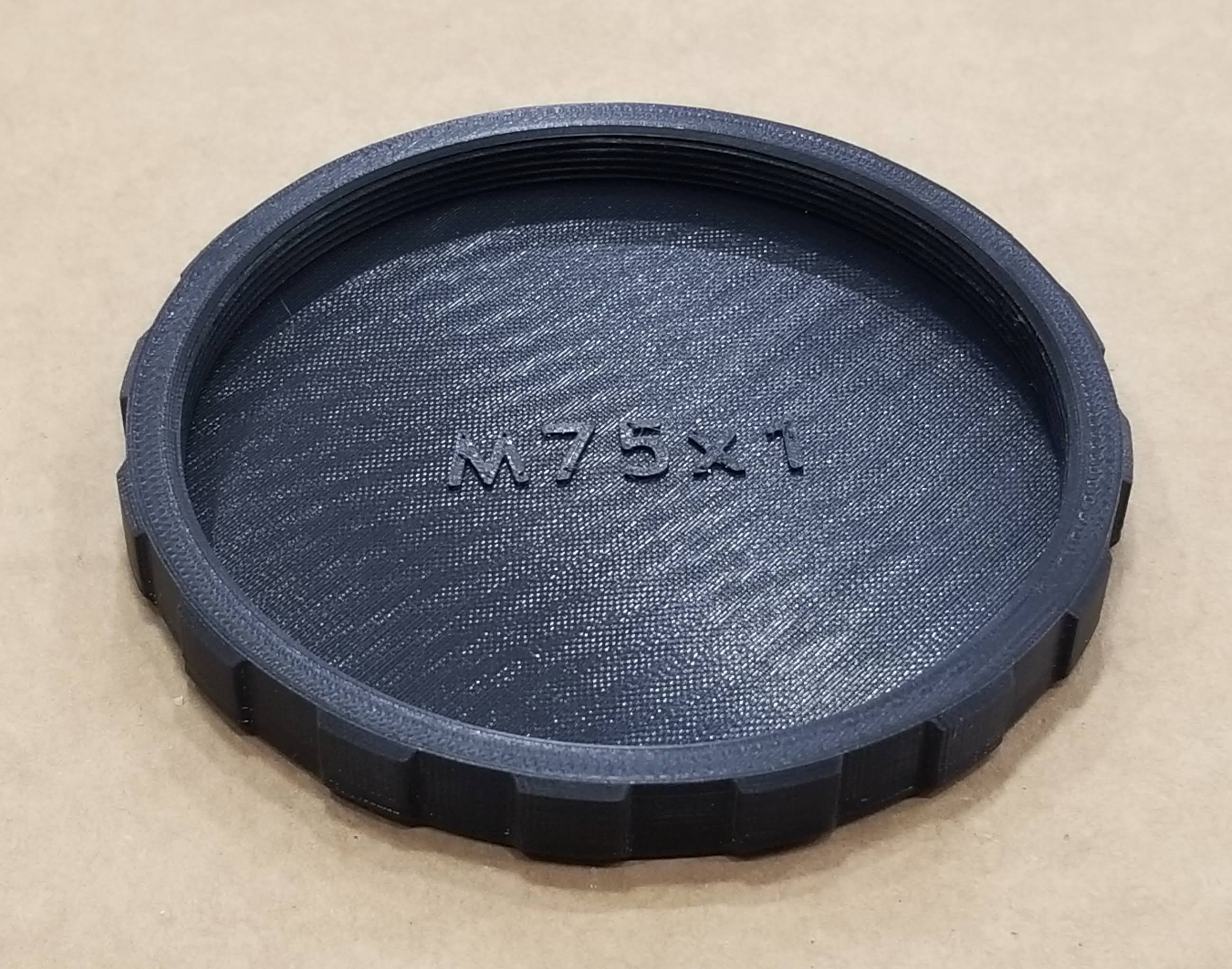 M75x1 threaded dust caps, male and female - Feather Touch 3.0" focuser ...