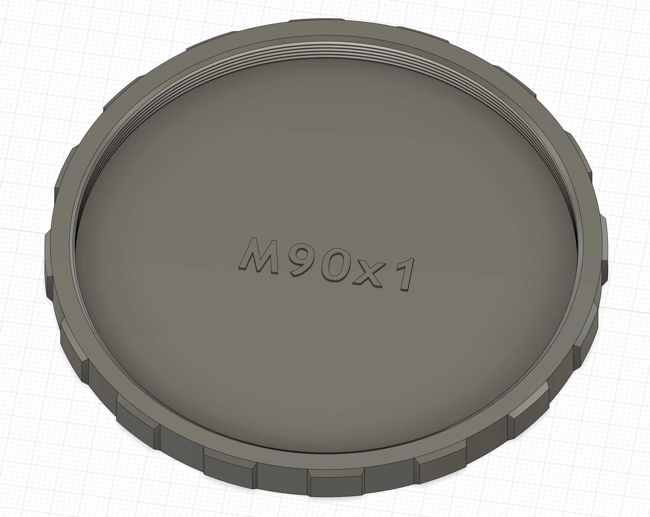M90x1 threaded dust caps, male and female by drhollen | Download free ...