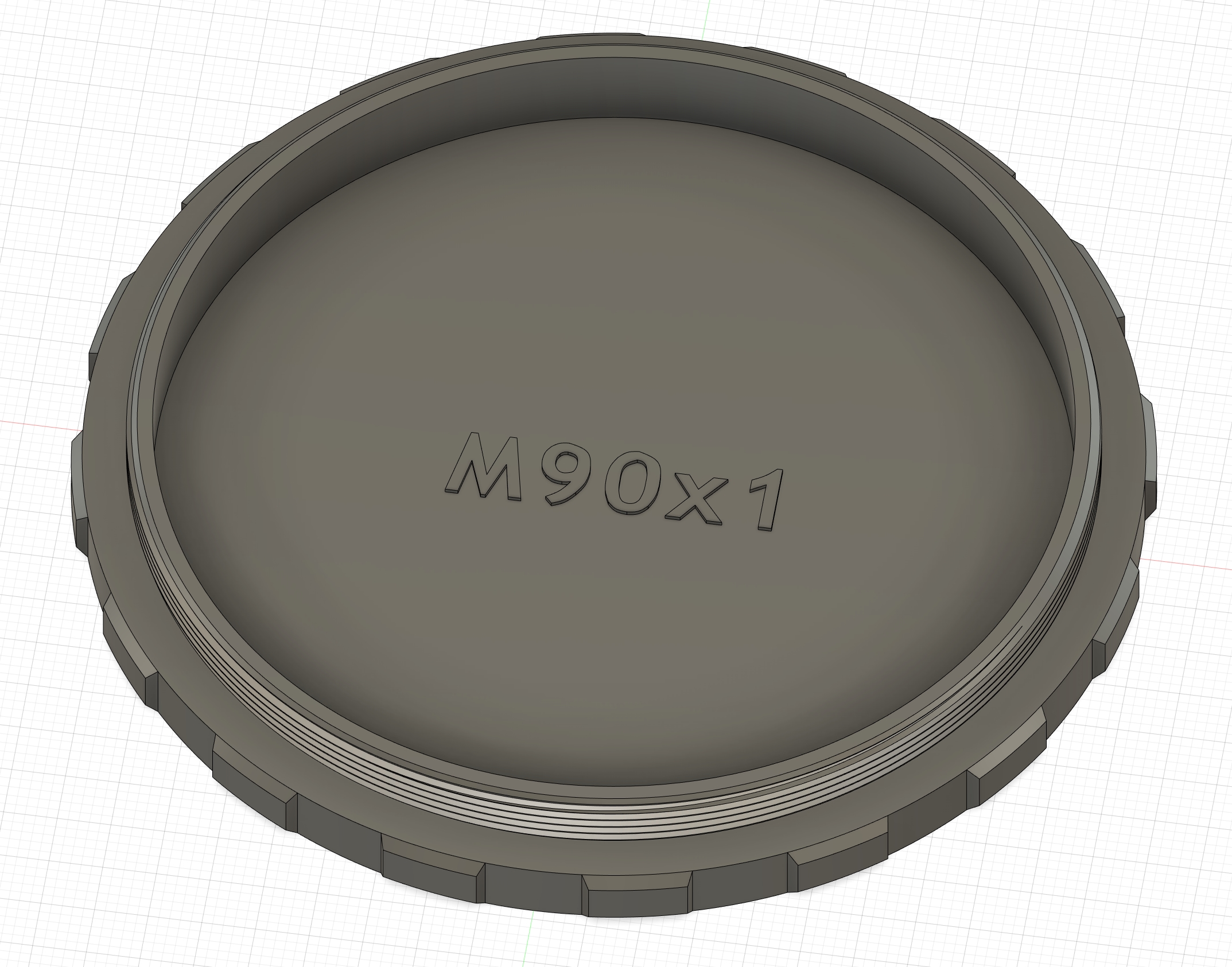 M90x1 threaded dust caps, male and female by drhollen | Download free ...