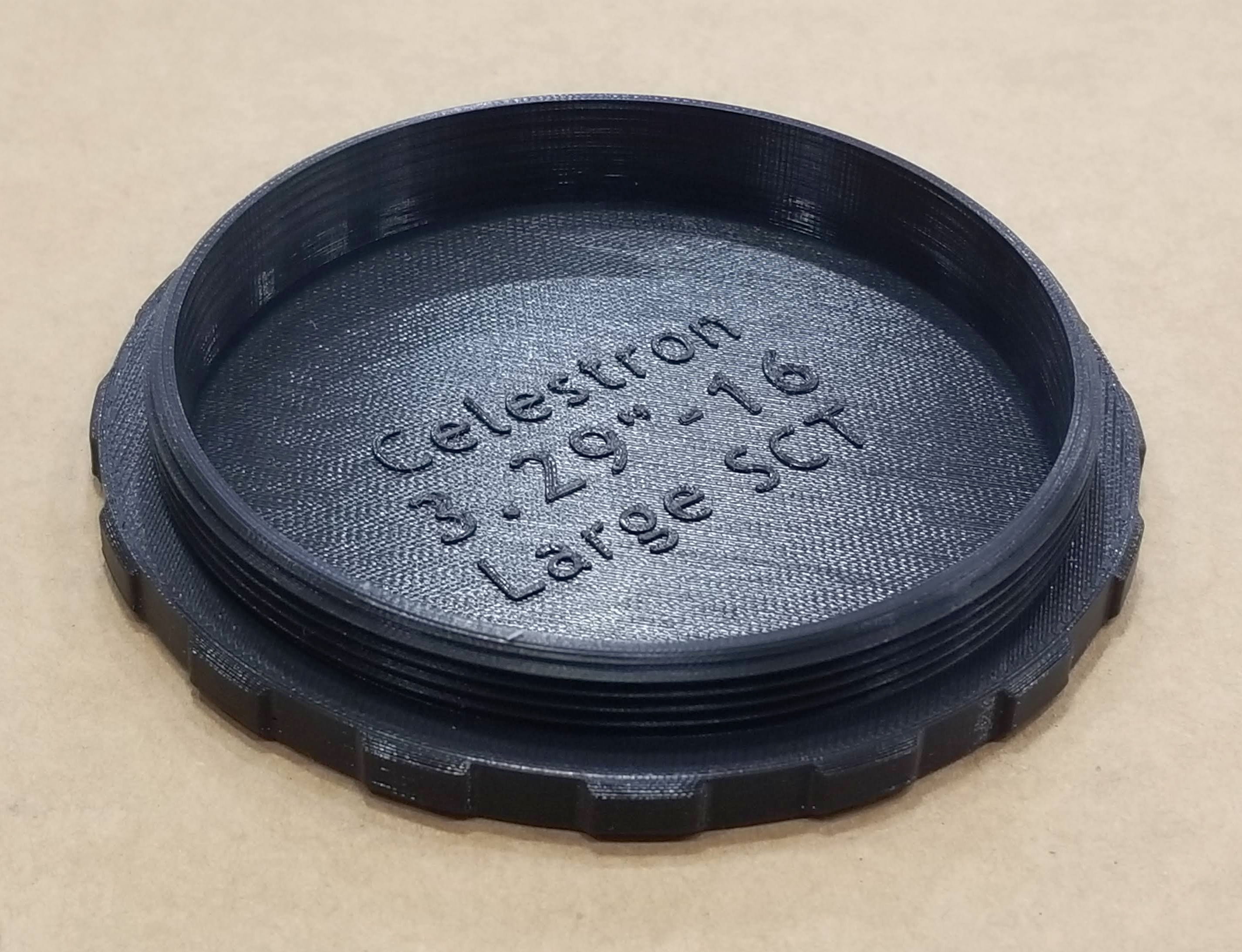 Celestron 3.29"-16 threaded dust caps, male and female - large ...