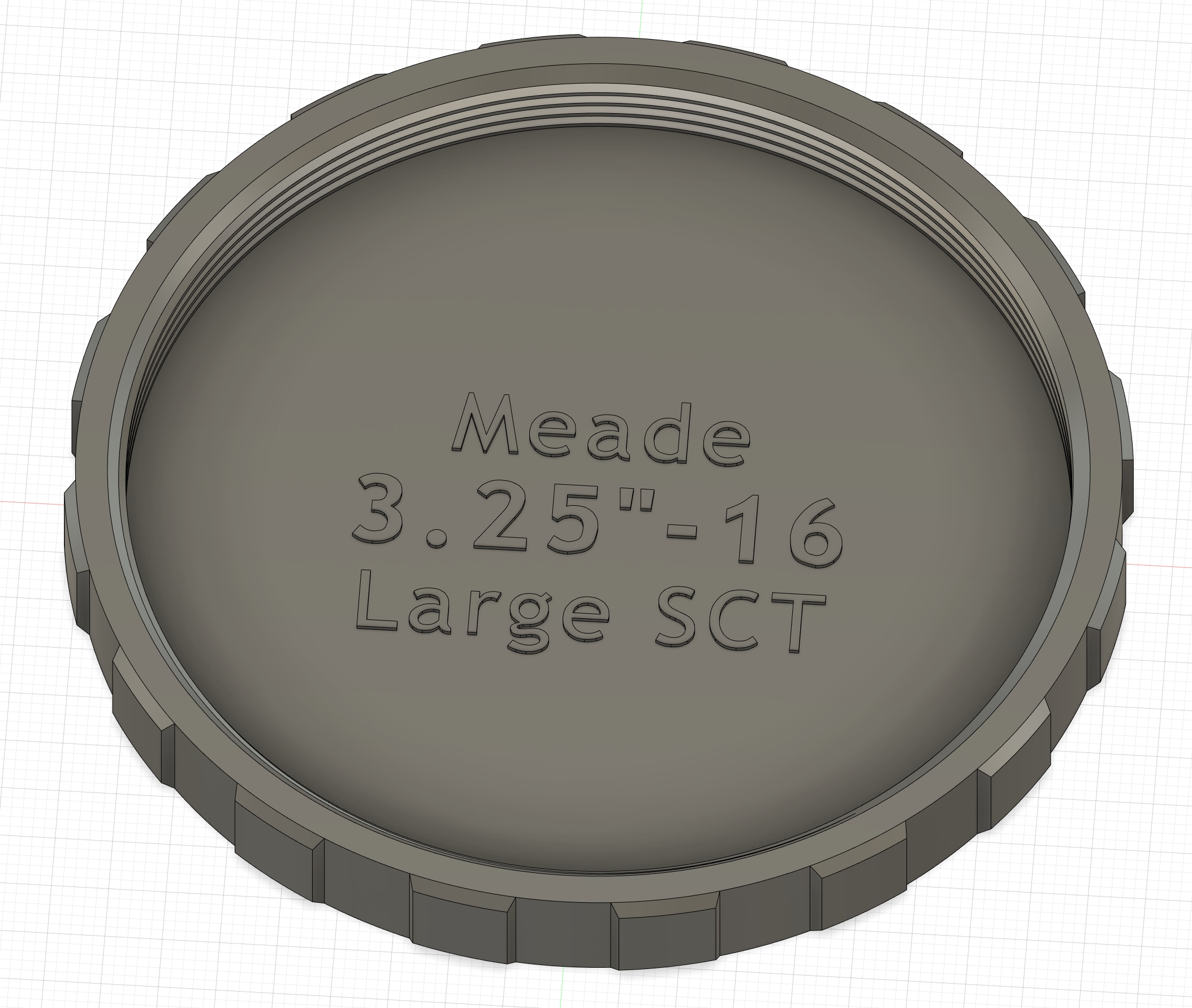 Meade 3.25"-16 threaded dust caps, male and female - large Meade SCTs by drhollen | Download ...