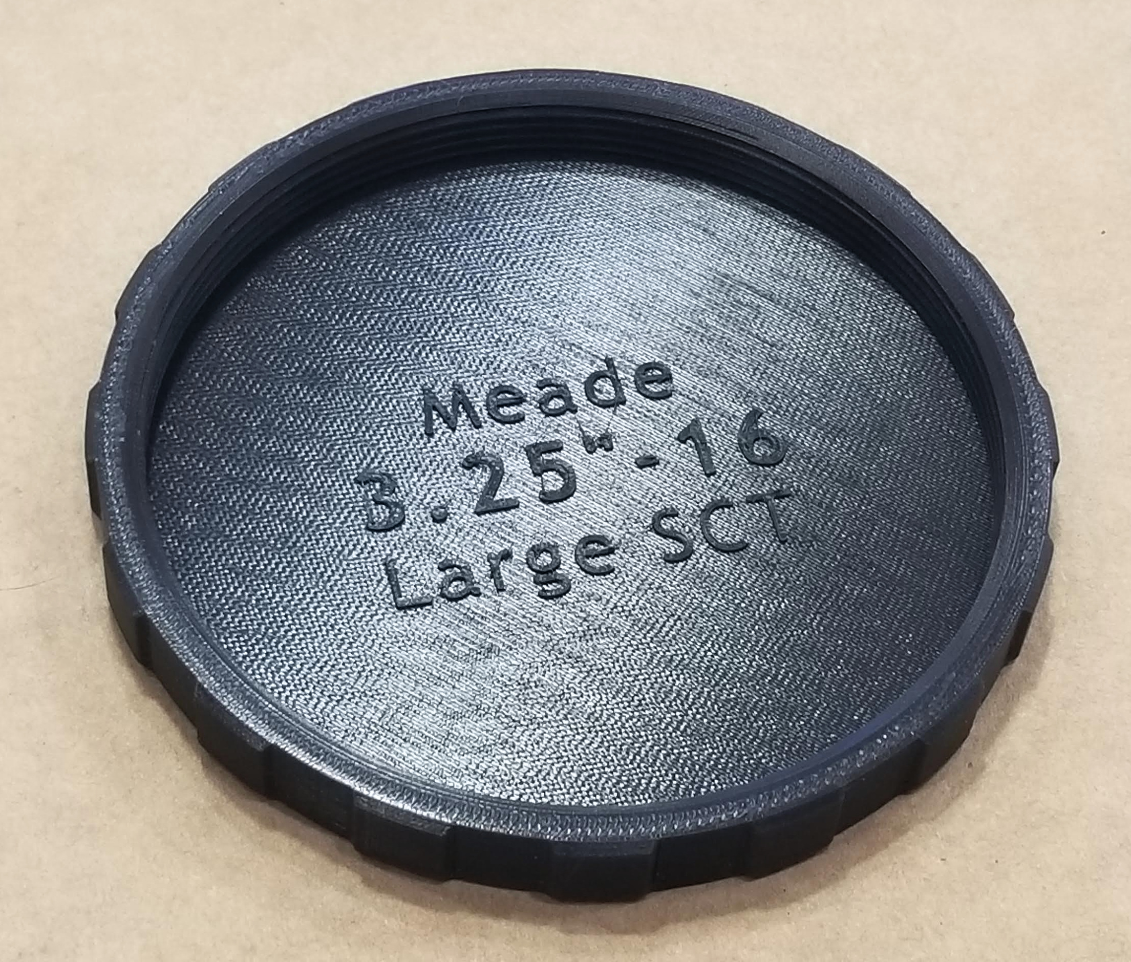 Meade 3.25"-16 threaded dust caps, male and female - large Meade SCTs ...