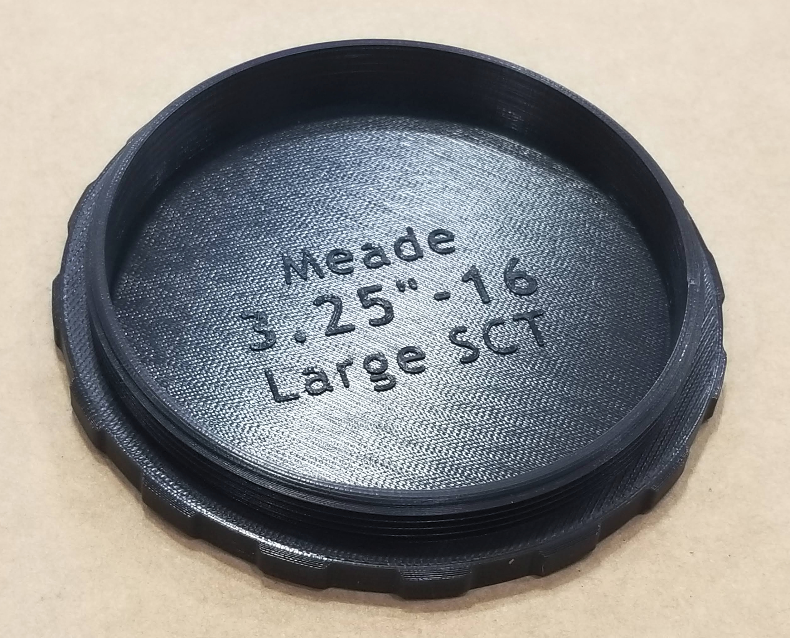 Meade 3.25"-16 threaded dust caps, male and female - large Meade SCTs ...